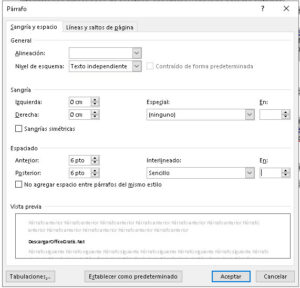 Como poner interlineado sencillo en Word | PlantillasOffice.Net