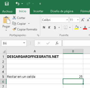 Como restar en Excel | PlantillasOffice.Net