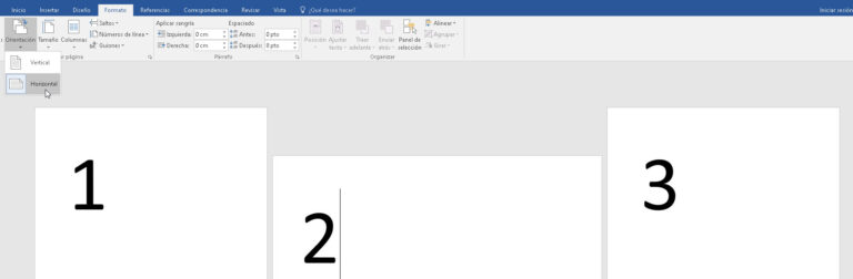 ⇨ Como poner una página en horizontal en Word | PlantillasOffice.Net