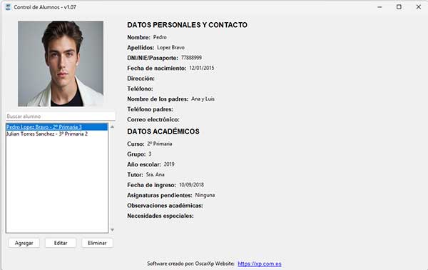 Control de alumnos, base de datos para escuelas o academias ...